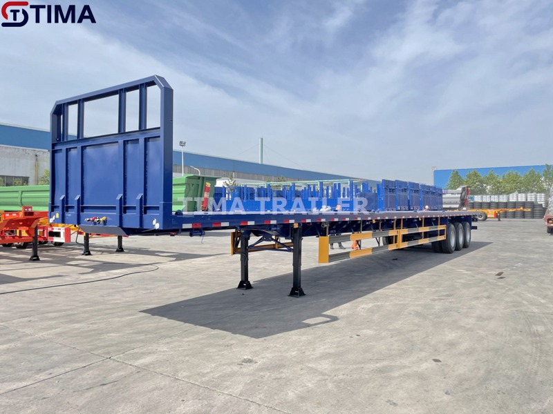 15 Meters Flatbed Trailer Delivery To Mauritania - SHANDONG TIMA ...